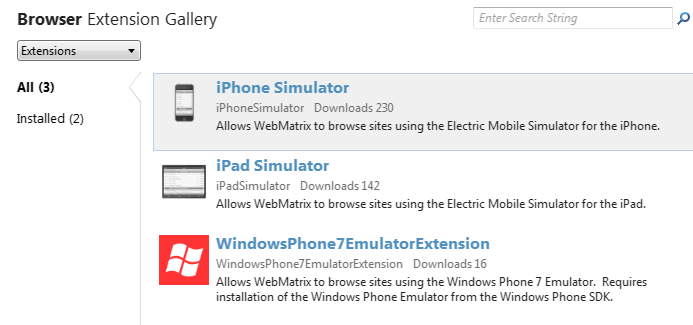 Simulating an iPhone or iPad browser for ASP.NET Mobile Web Development with WebMatrix 2 or ...